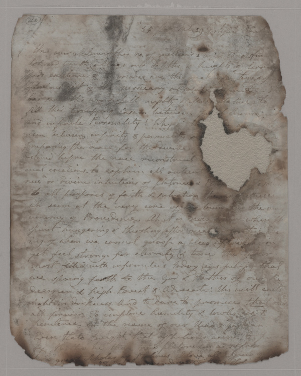 Manuscript Damage | The Almanacks of Mary Moody Emerson: A Scholarly ...